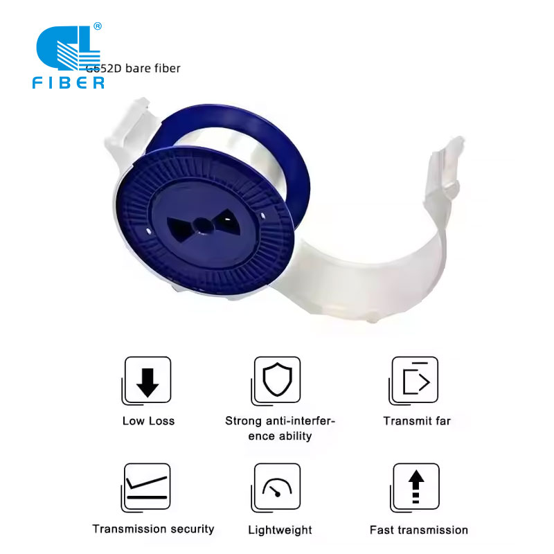 China OEM ODM Silica Glass G652D Bare Fiber Optic Single Mode Optical ...